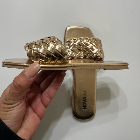 Fashion Nova | Shoes | Gold Braided Slides | Poshmark